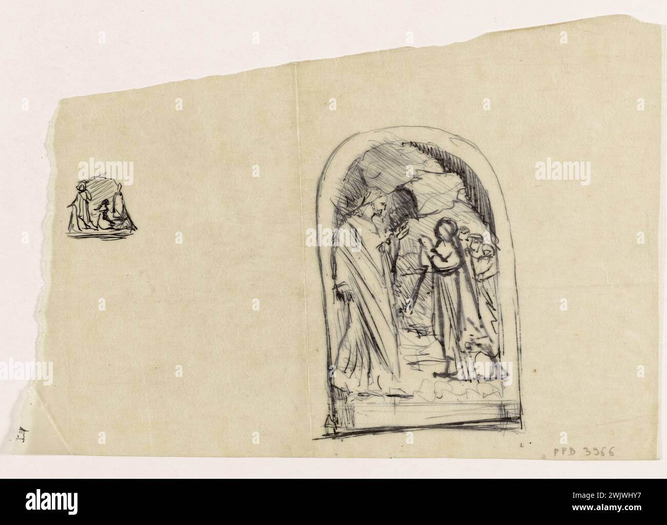 Arthur-Joseph Guéniot (1866-1951) Christ ressuscité apparaissant aux ...