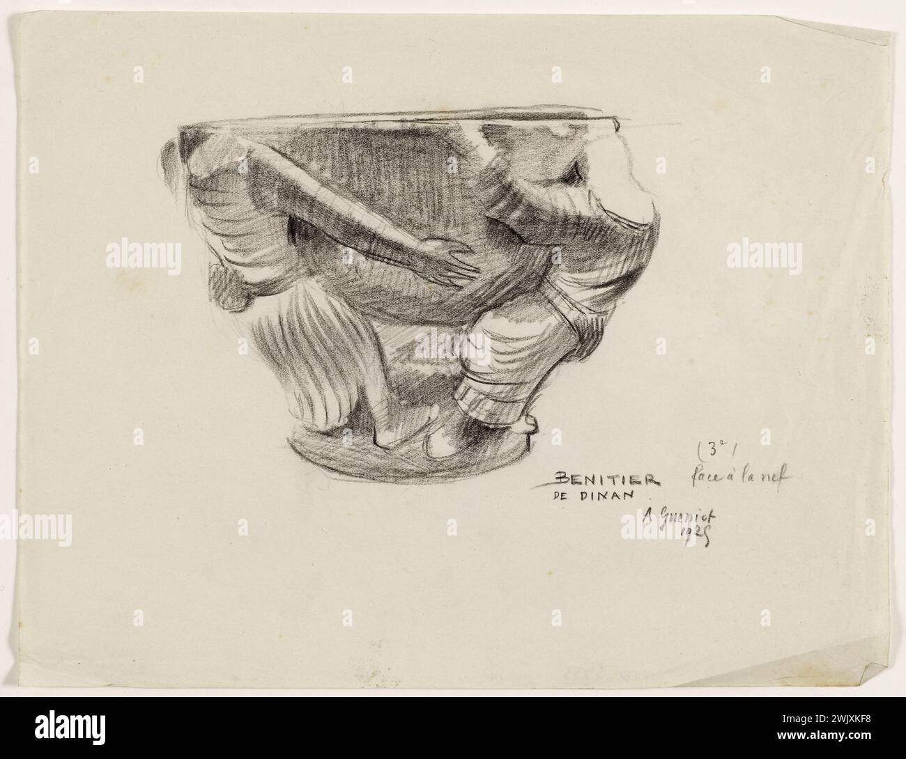Arthur-Joseph Guéniot (1866-1951) Bredder de Dinan, face à la nef ...