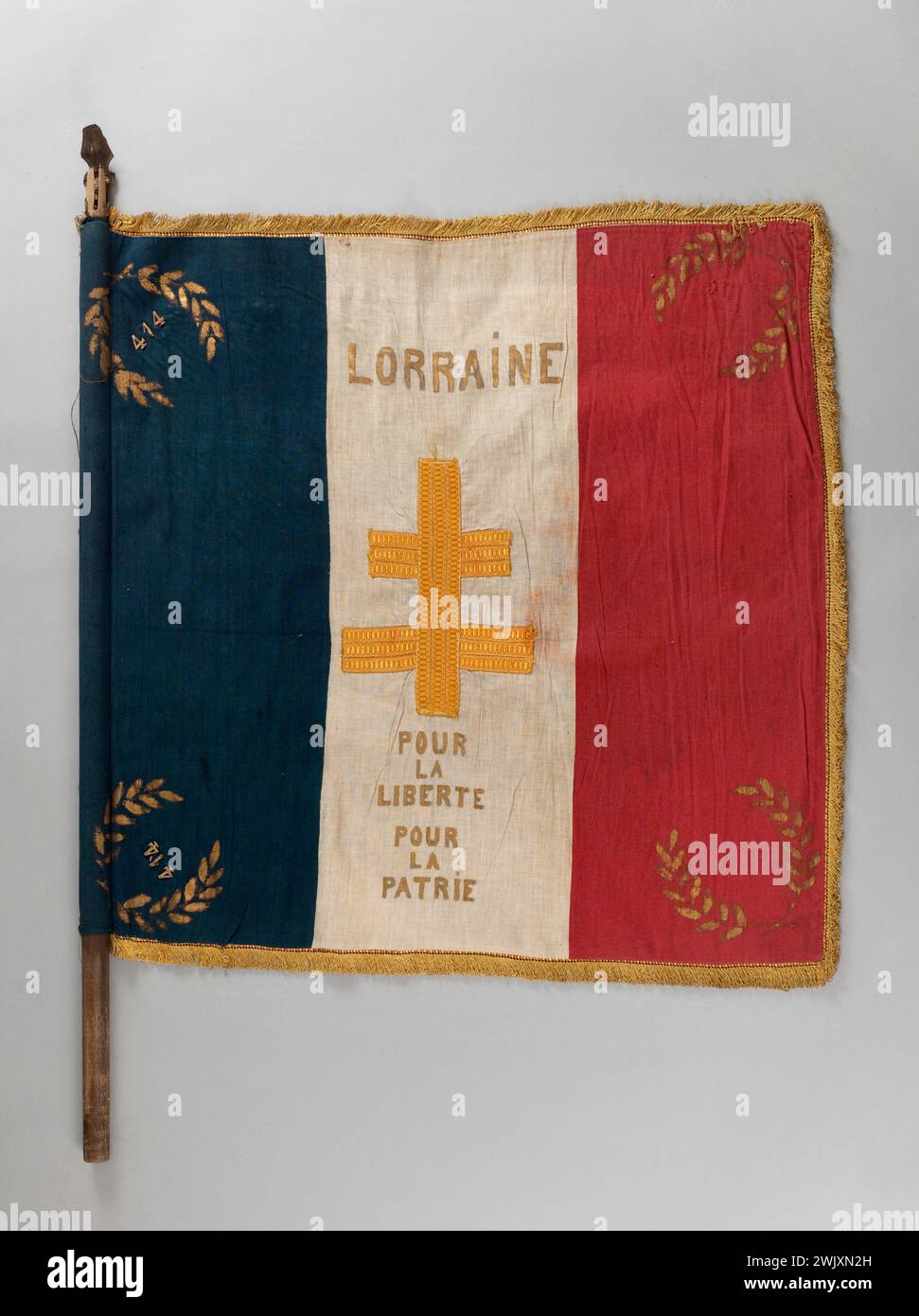 Drapeau tricolore du secteur des Forces françaises de l'intérieur 414 ...