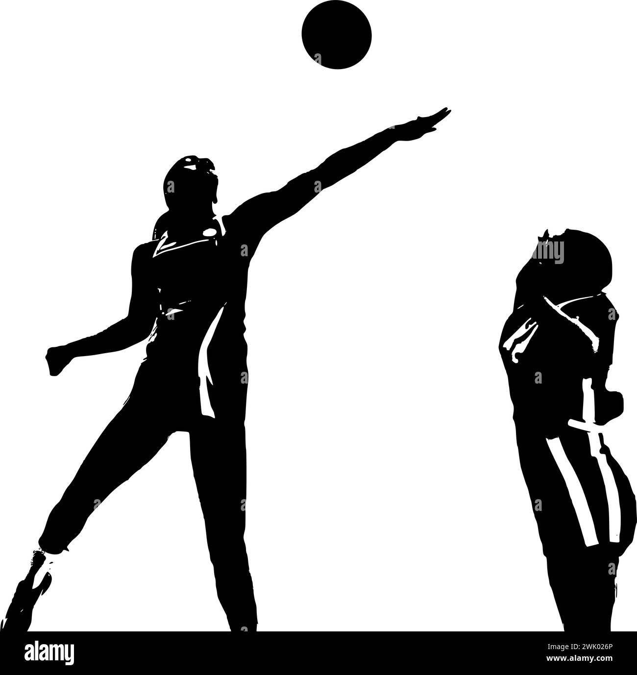 Netball court Banque d'images vectorielles - Alamy