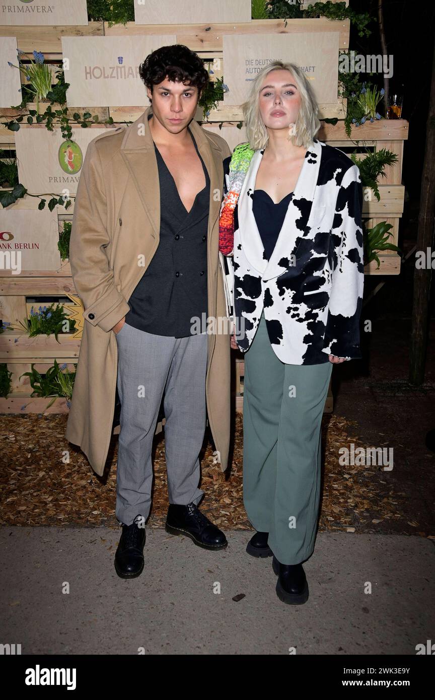 Leon Klein mit Begleitung BEI der Medienboard Party 2024 im Rahmen der Berlinale 2024 am ...