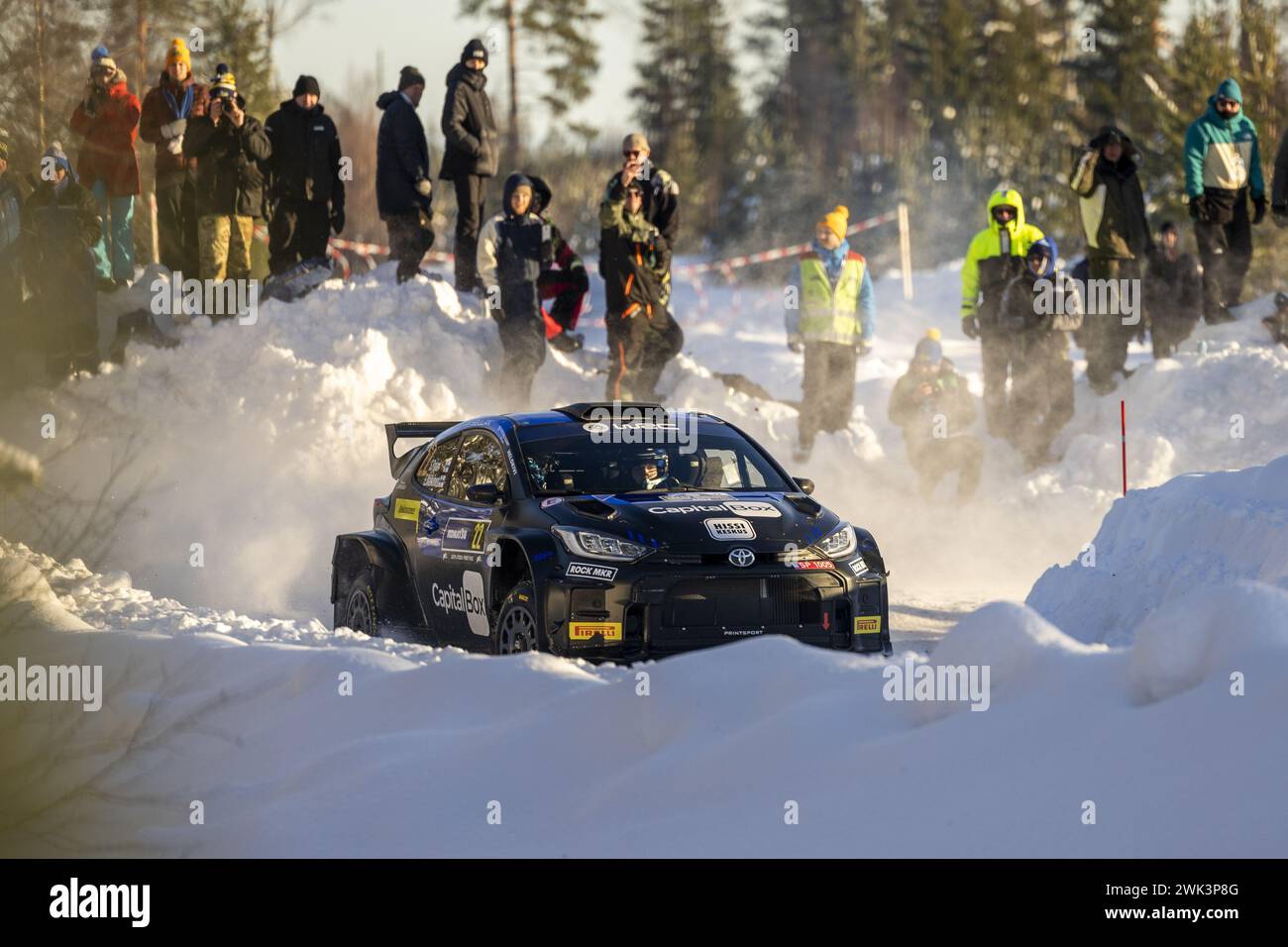 22 PAJARI Sami, MALKONEN ENNI, Toyota Yaris Rally2, action lors du ...