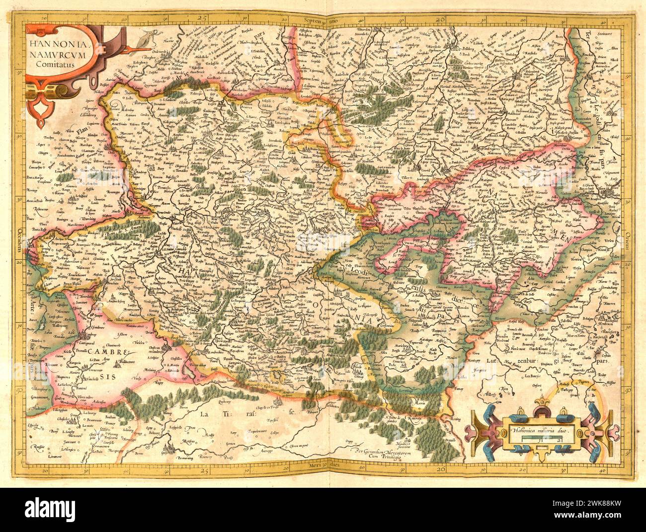 Hainaut map Banque de photographies et d’images à haute résolution - Alamy