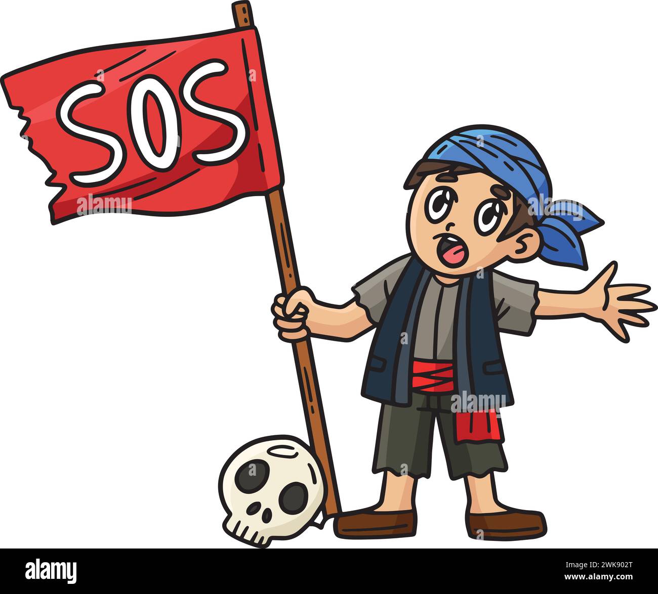 Drapeau pirate clipart Banque d'images détourées - Alamy