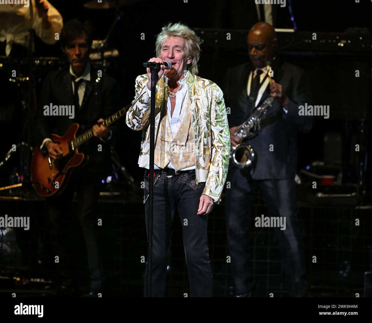 Rod Stewart se produit lors de la tournée 2024 au Hard Rock Live au ...