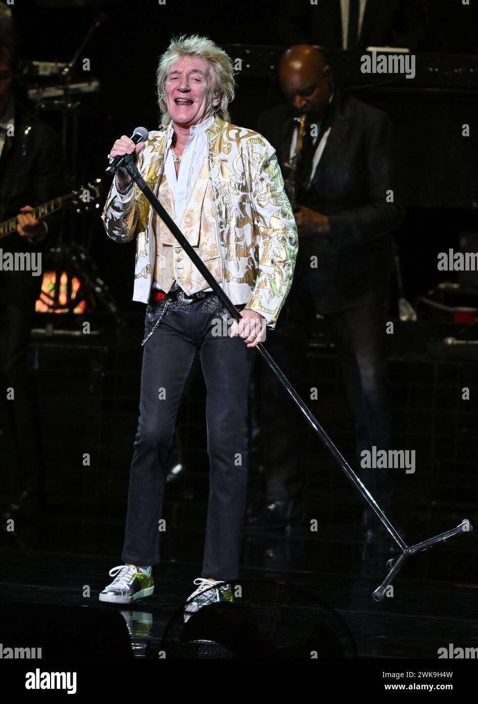 Rod Stewart se produit lors de la tournée 2024 au Hard Rock Live au ...