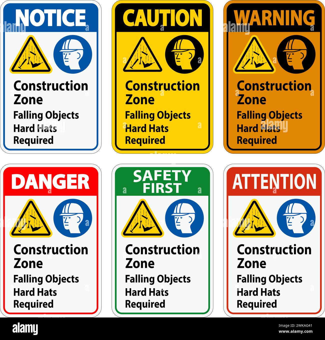 Situation de danger chantier Banque d'images vectorielles - Alamy
