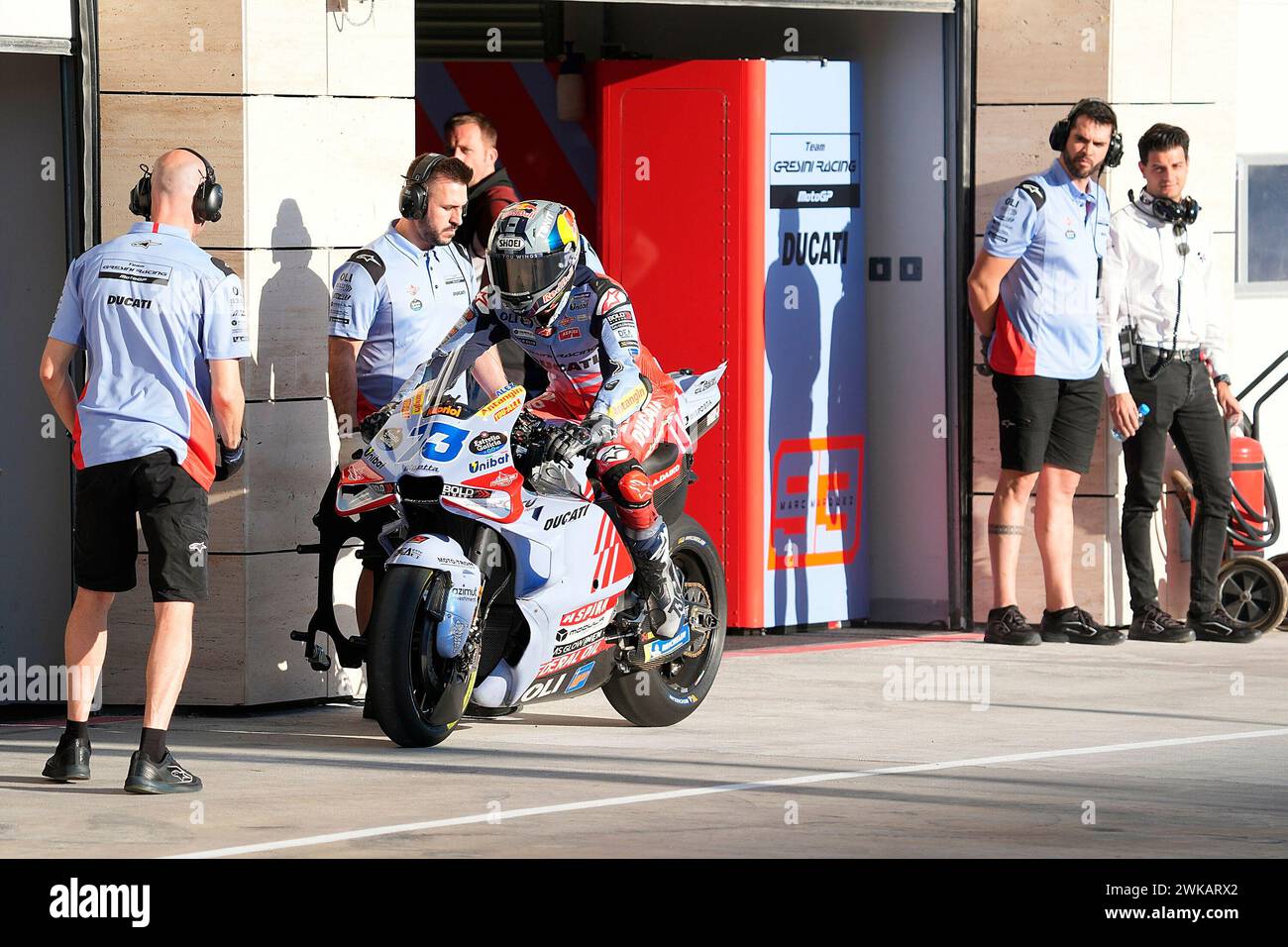 19 février 2024, circuit international de Losail, Doha, essais de MotoGP au Qatar 2024, dans la ...