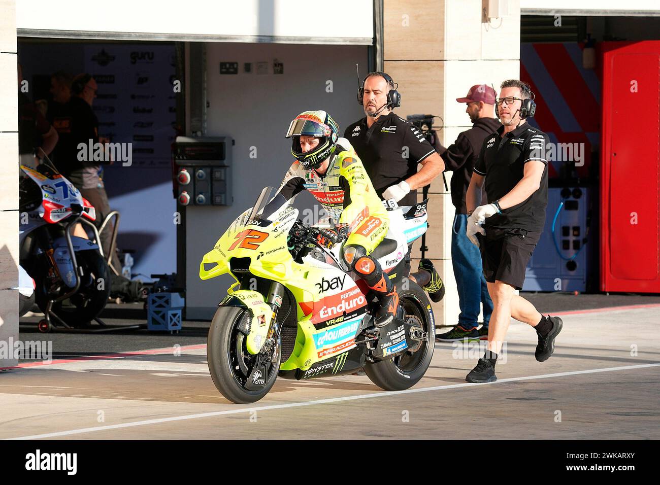 19 février 2024, circuit international de Losail, Doha, essais MotoGP au Qatar 2024, dans la ...