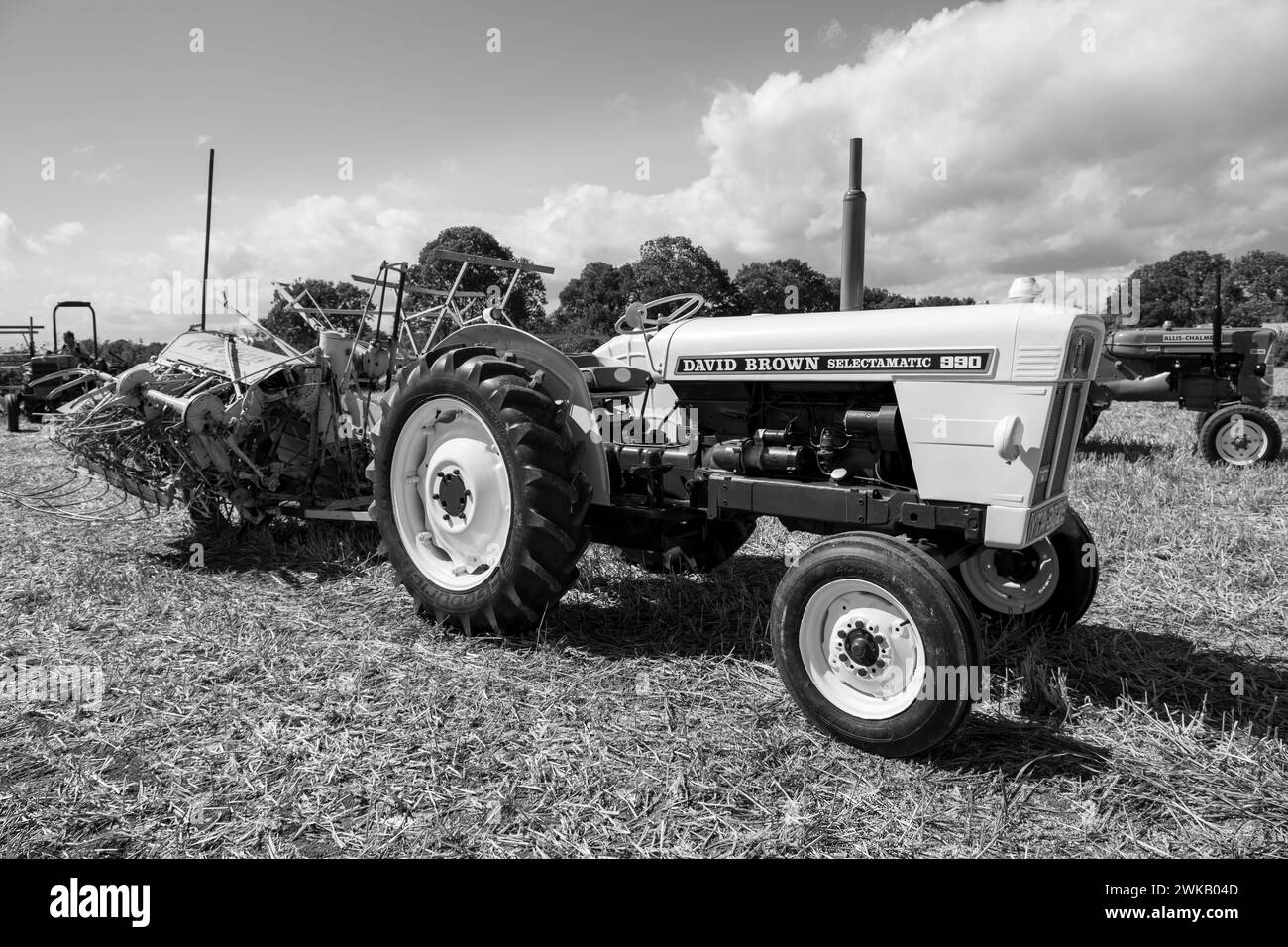 David brown 990 tractor Banque d'images noir et blanc - Alamy