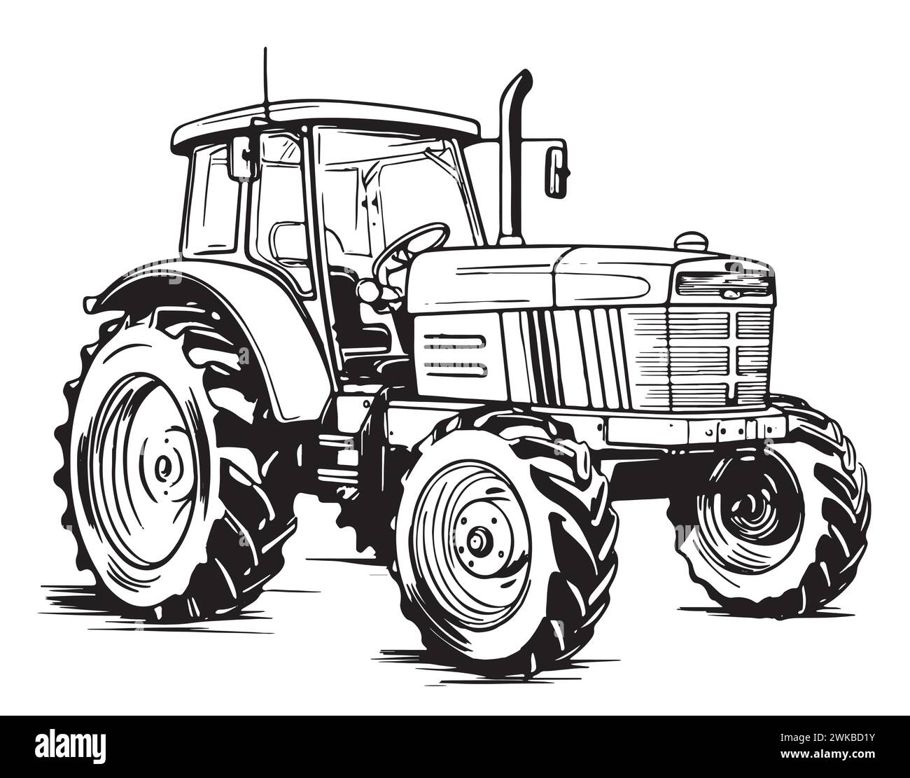 Tracteur agricole dessin Banque de photographies et d’images à haute ...