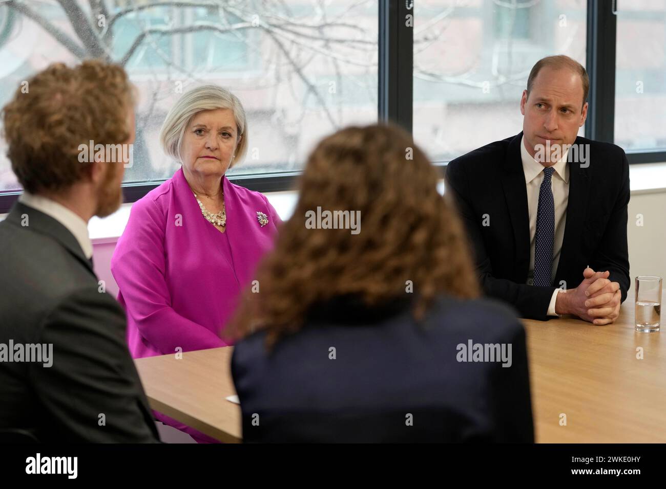 Britain's Prince William, The Prince of Wales, and chair Liz Padmore ...