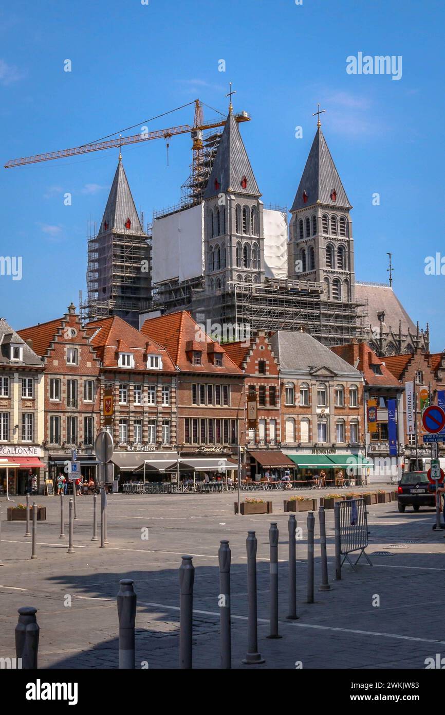 Belgique tournai vieille ville belgique europe Banque de photographies ...