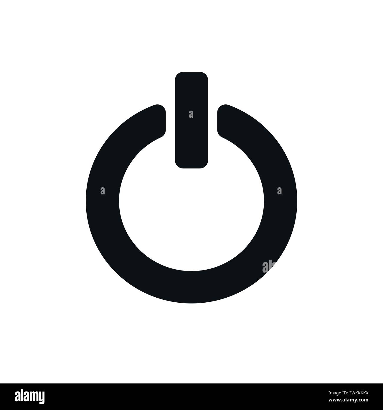 Turn off pc icon Banque d'images vectorielles - Alamy