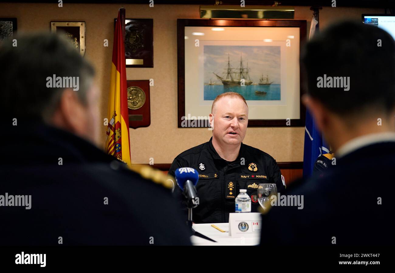 Le contre-amiral David Patchell, vice-commandant de la deuxième flotte ...
