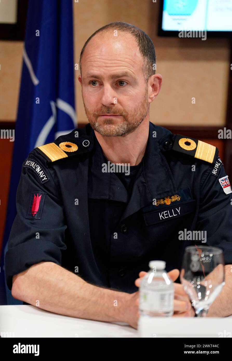 Le Commodore Simon Kelly de la Royal Navy, commandant adjoint de la ...