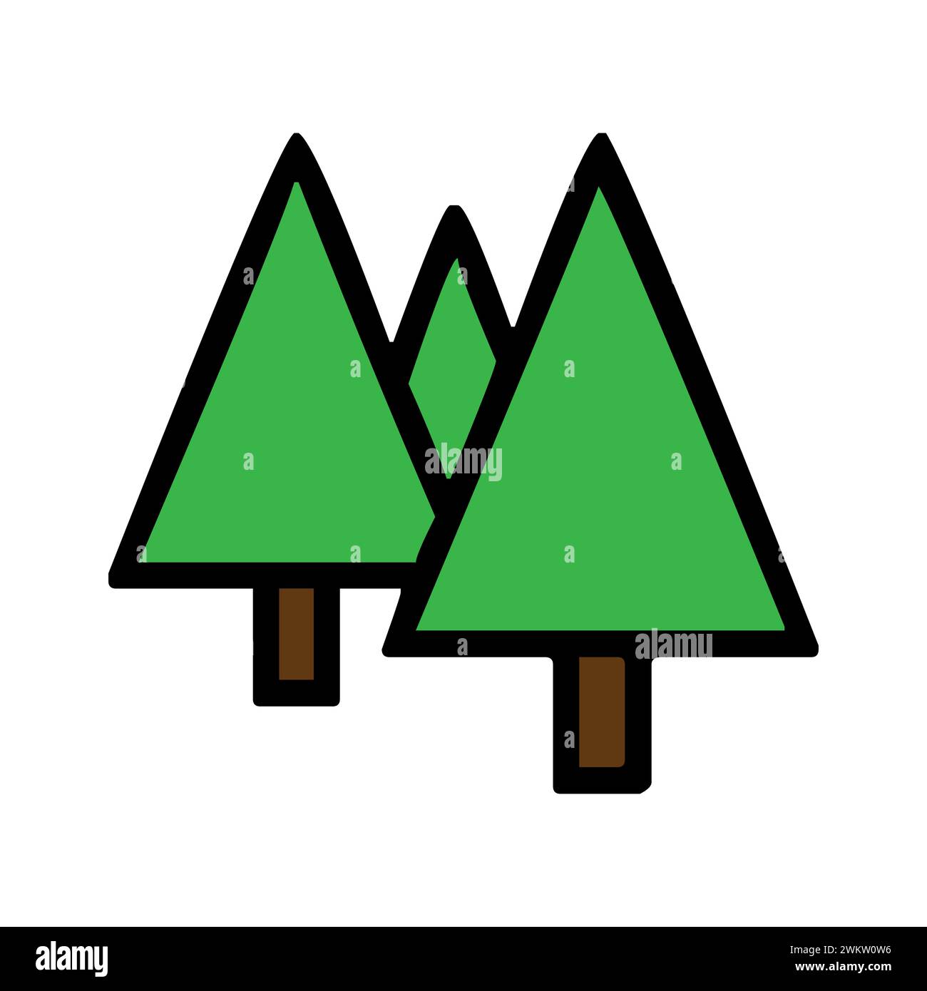 Ecosistema forestal Banque d'images vectorielles - Alamy