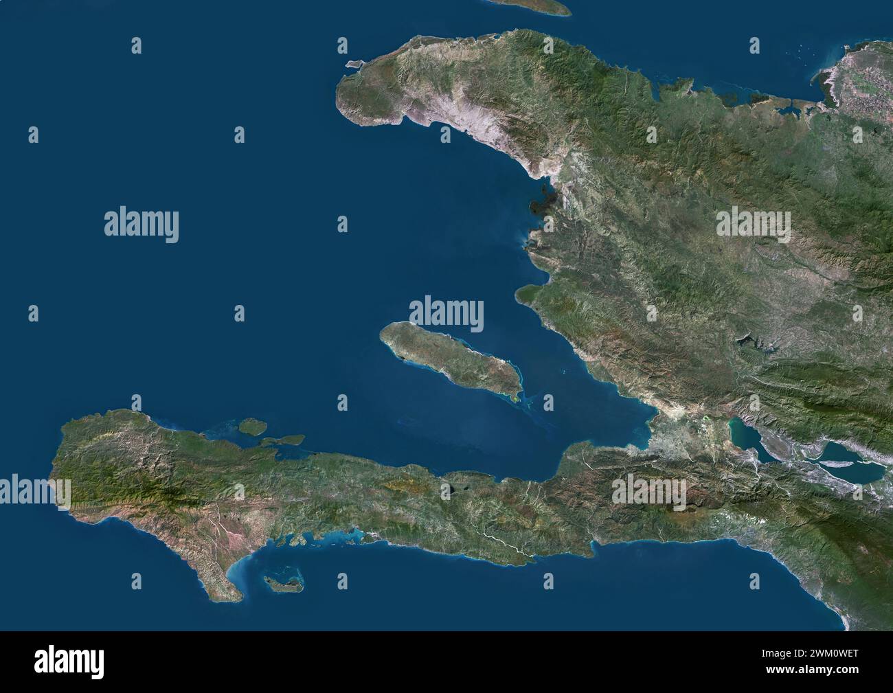 Map satellite geography haiti Banque de photographies et d’images à ...