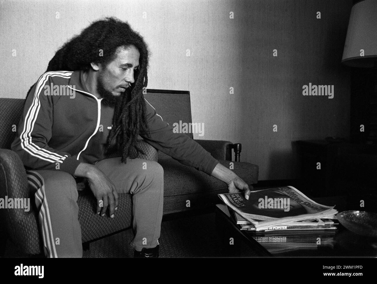 Bob marley jamaican reggae musician Banque d'images noir et blanc - Alamy