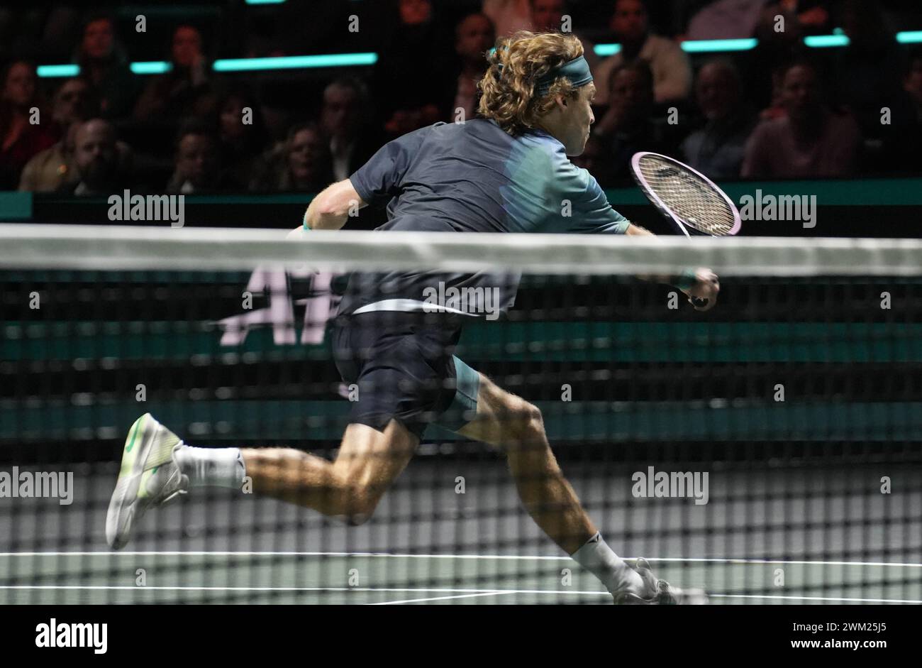 Andrey Rublev de Russie 1/4 FINALE lors de l'ABN Amro Open 2024, ATP 500 tournoi de tennis le 16 ...