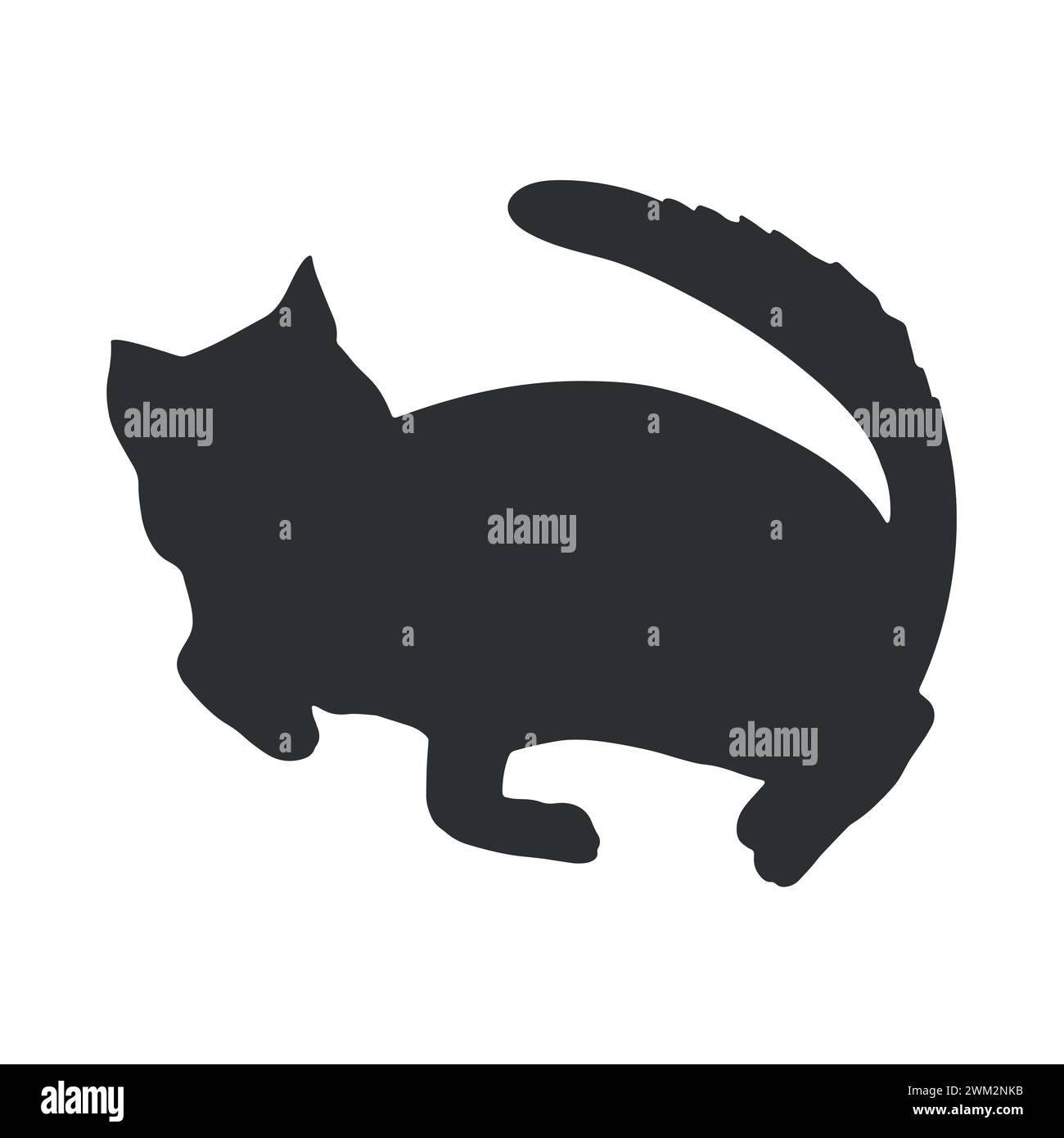 Cat silhouette Banque d'images vectorielles - Alamy