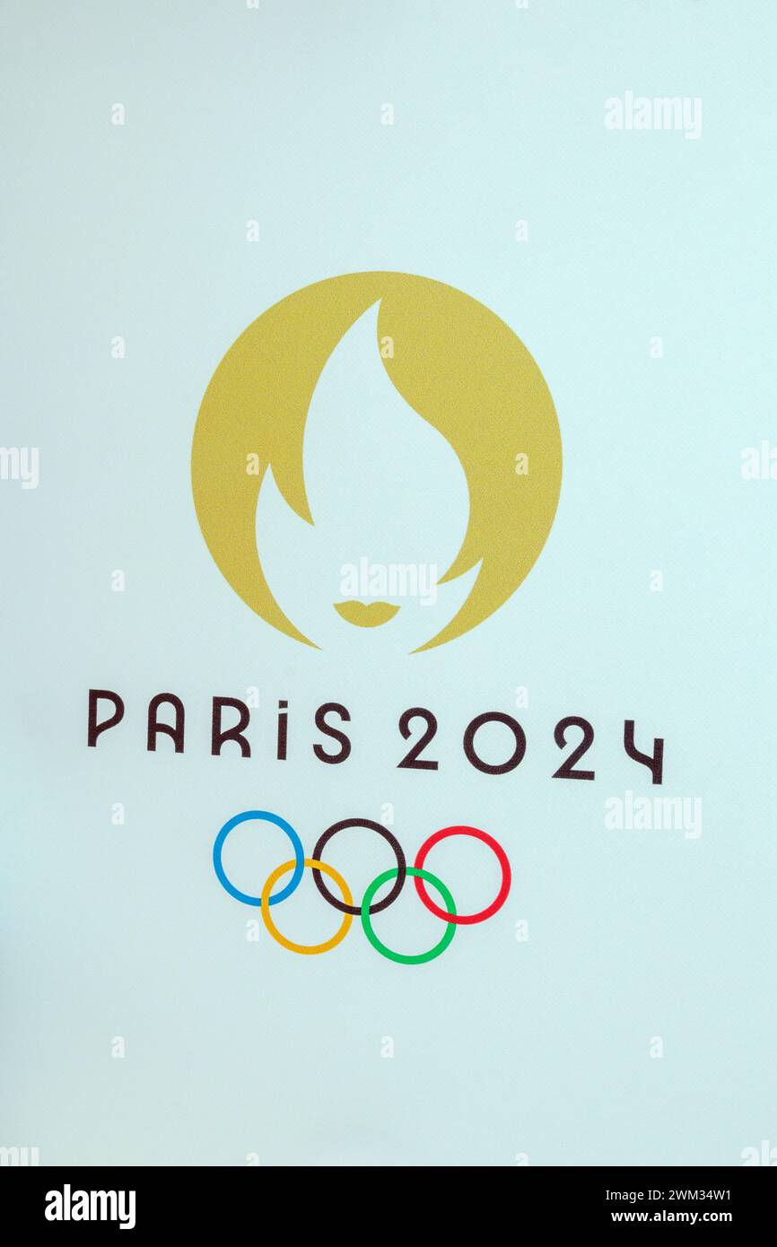 Symboles des jeux olympiques de paris 2024 Banque de photographies et d’images à haute ...