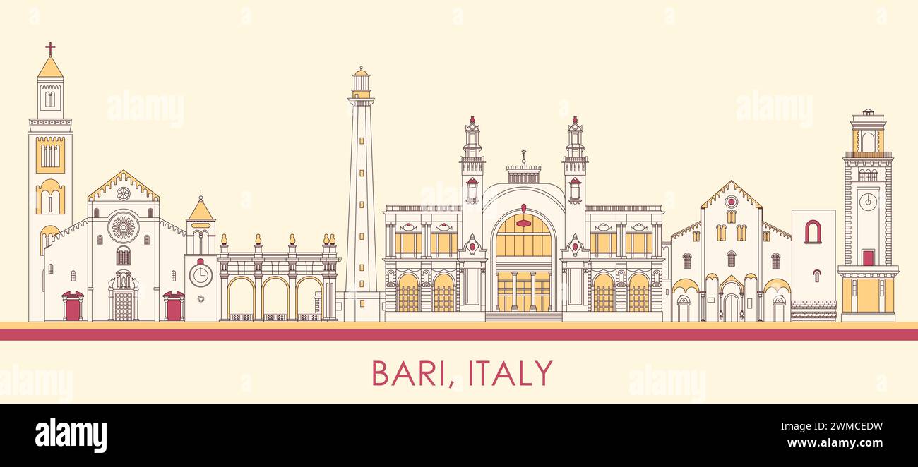 Basilique de saint nicholas de bari Banque d'images vectorielles - Alamy