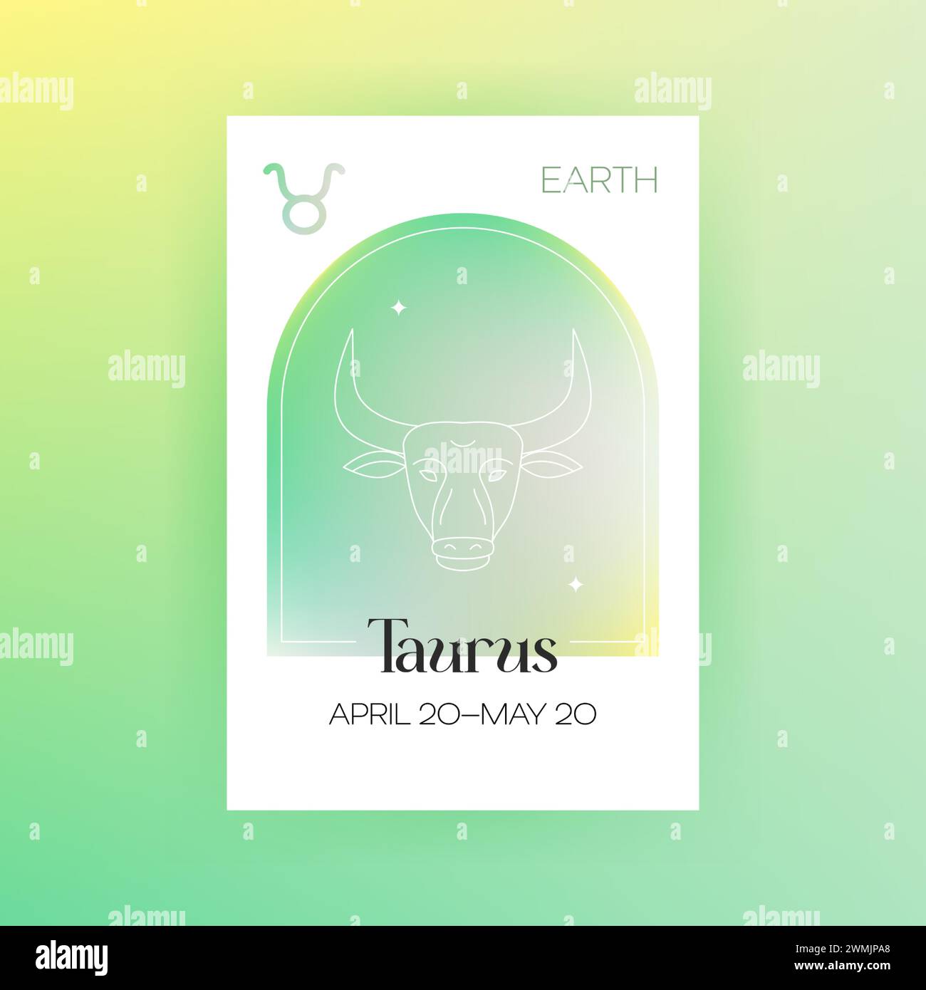 Symbole du taureau signe astro Banque de photographies et d’images à ...