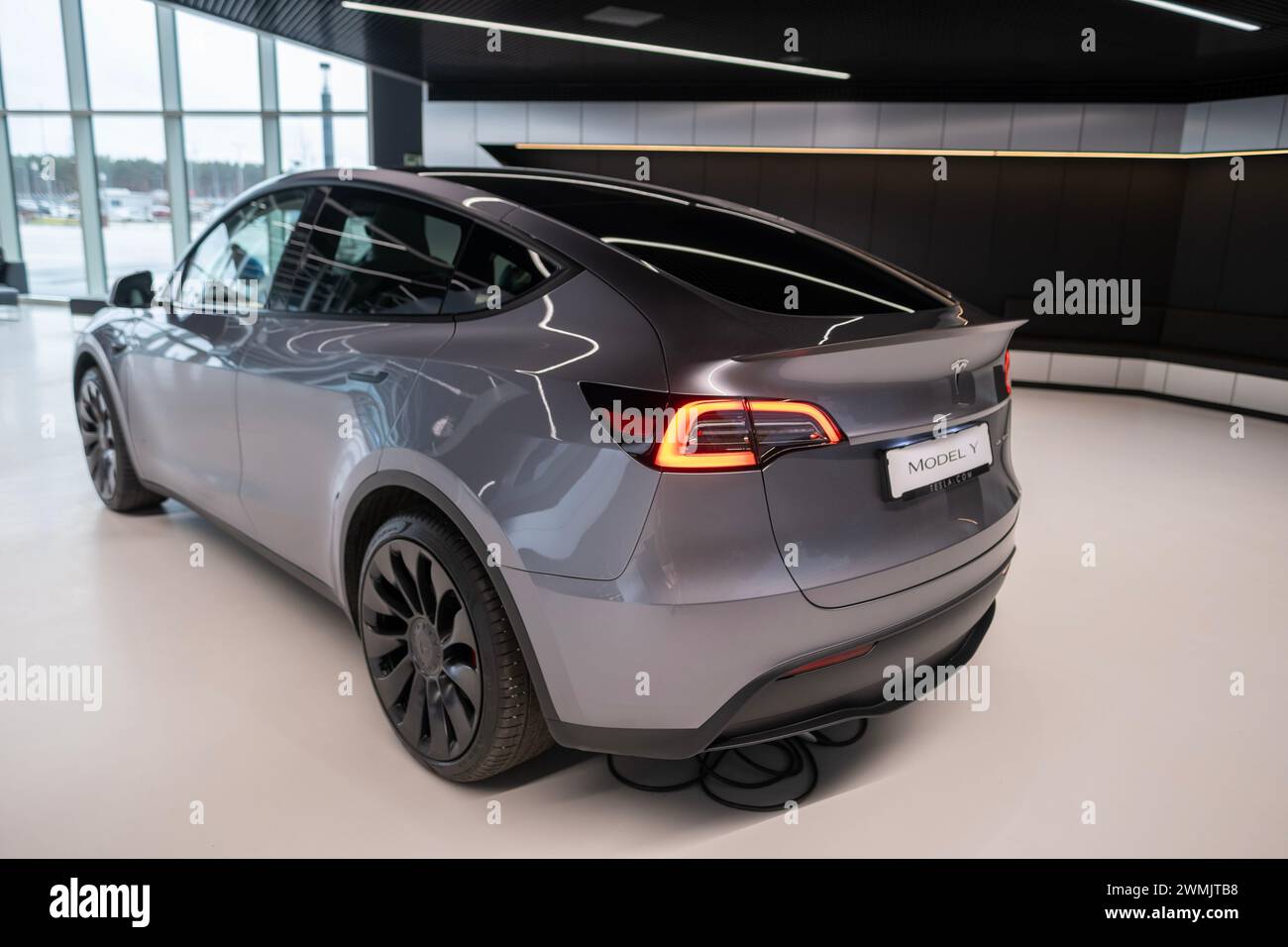 Vue arrière tesla y Banque de photographies et d’images à haute ...