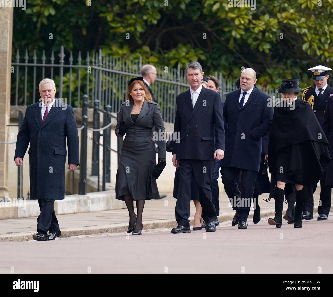 Les membres de la famille royale, (de gauche à droite) duc d'York et ...
