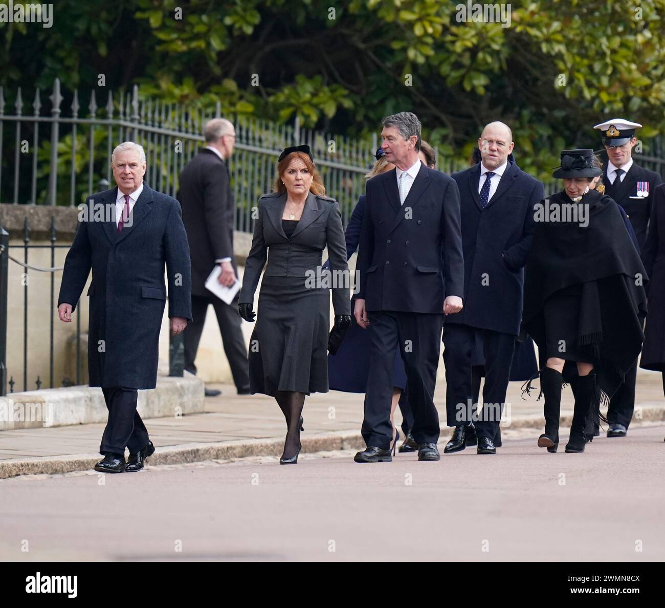 Les membres de la famille royale, (de gauche à droite) duc d'York et ...