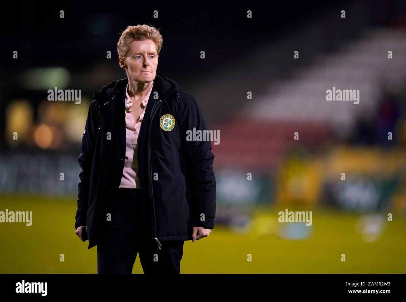 L'entraîneuse de la République d'Irlande Eileen Gleeson lors du match ...