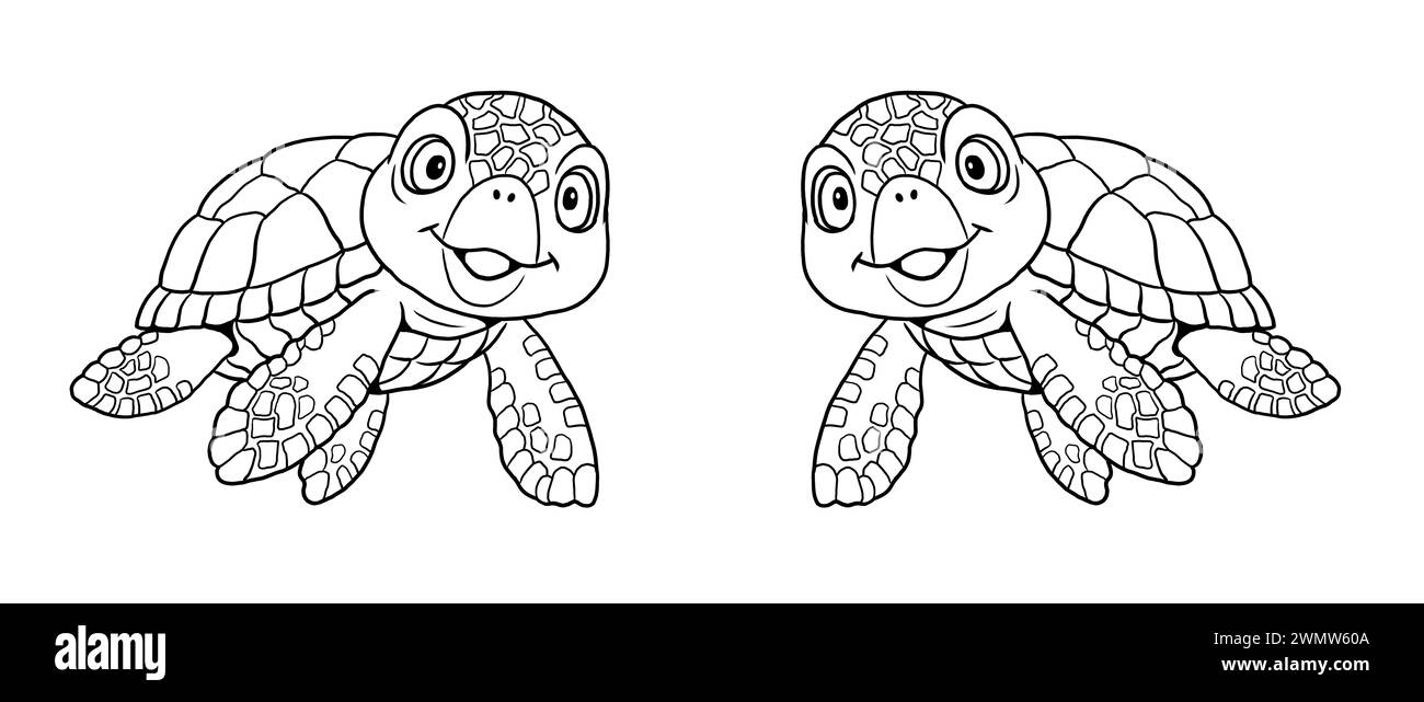 Coloriage Tortue De Mer