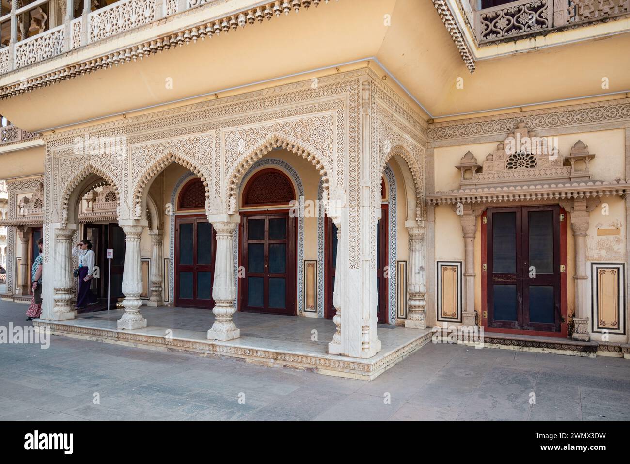 16 février 2024 Jaipur, Rajasthan, Inde. Palais de la ville, siège ...