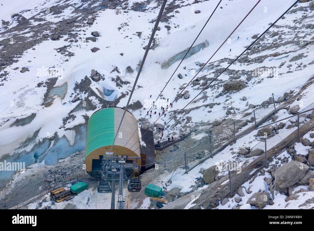 France, haute-Savoie (74), Chamonix-Mont-Blanc, Montenvers. Le nouveau ...