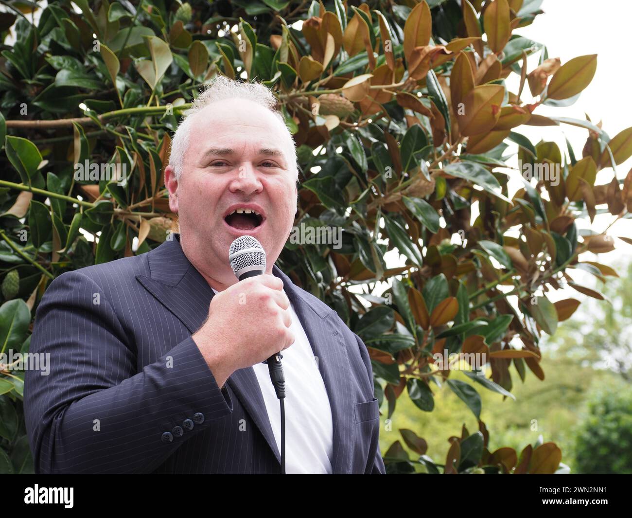 Australie, Canberra, 29 février 2024. Andrew Braddock, député des Verts ...
