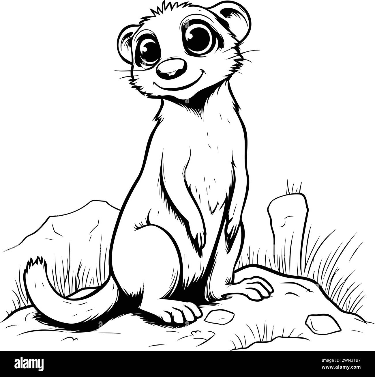 Dessin suricate Banque de photographies et d’images à haute résolution ...