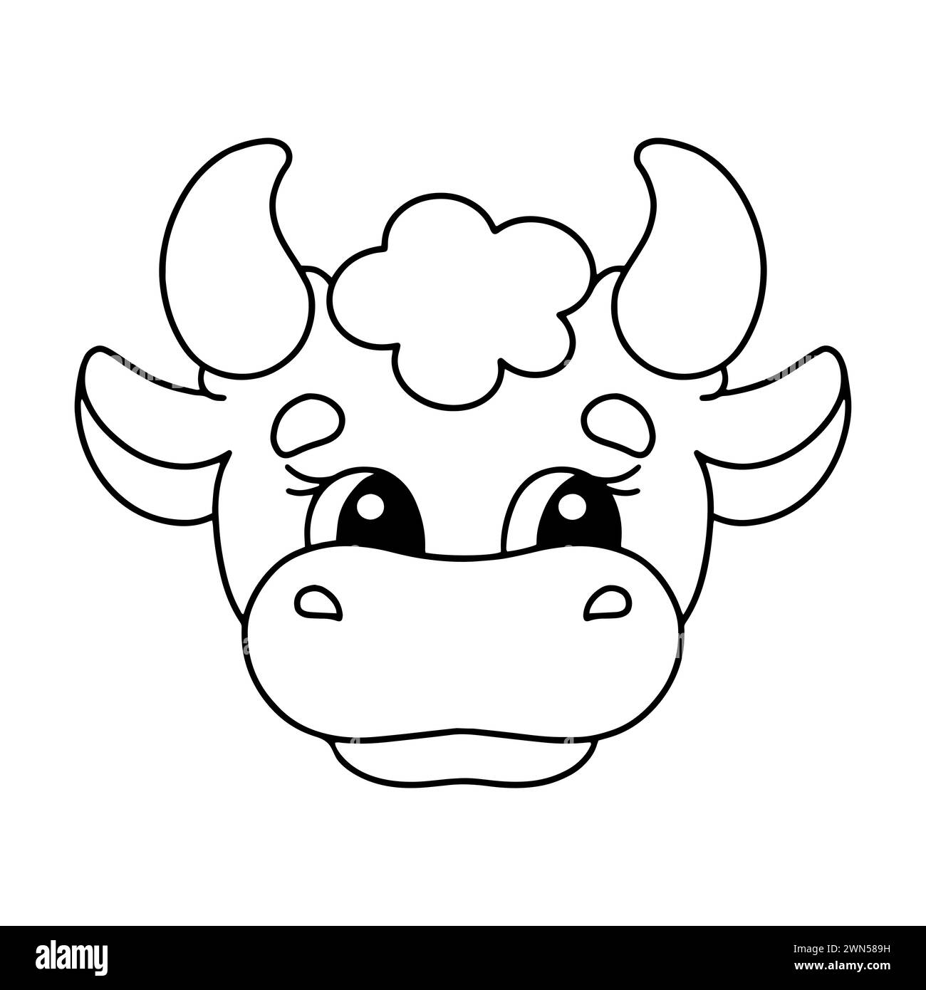 Coloriage Pour Les Enfants Timbre Numérique Personnage De Style
