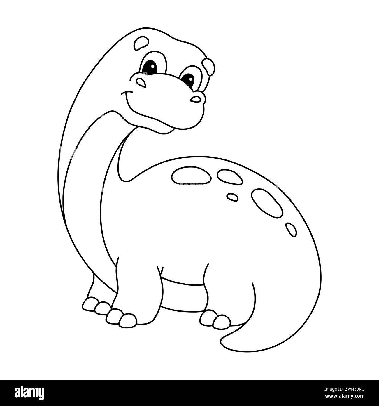 Coloriage Pour Les Enfants Timbre Numérique Personnage De Style