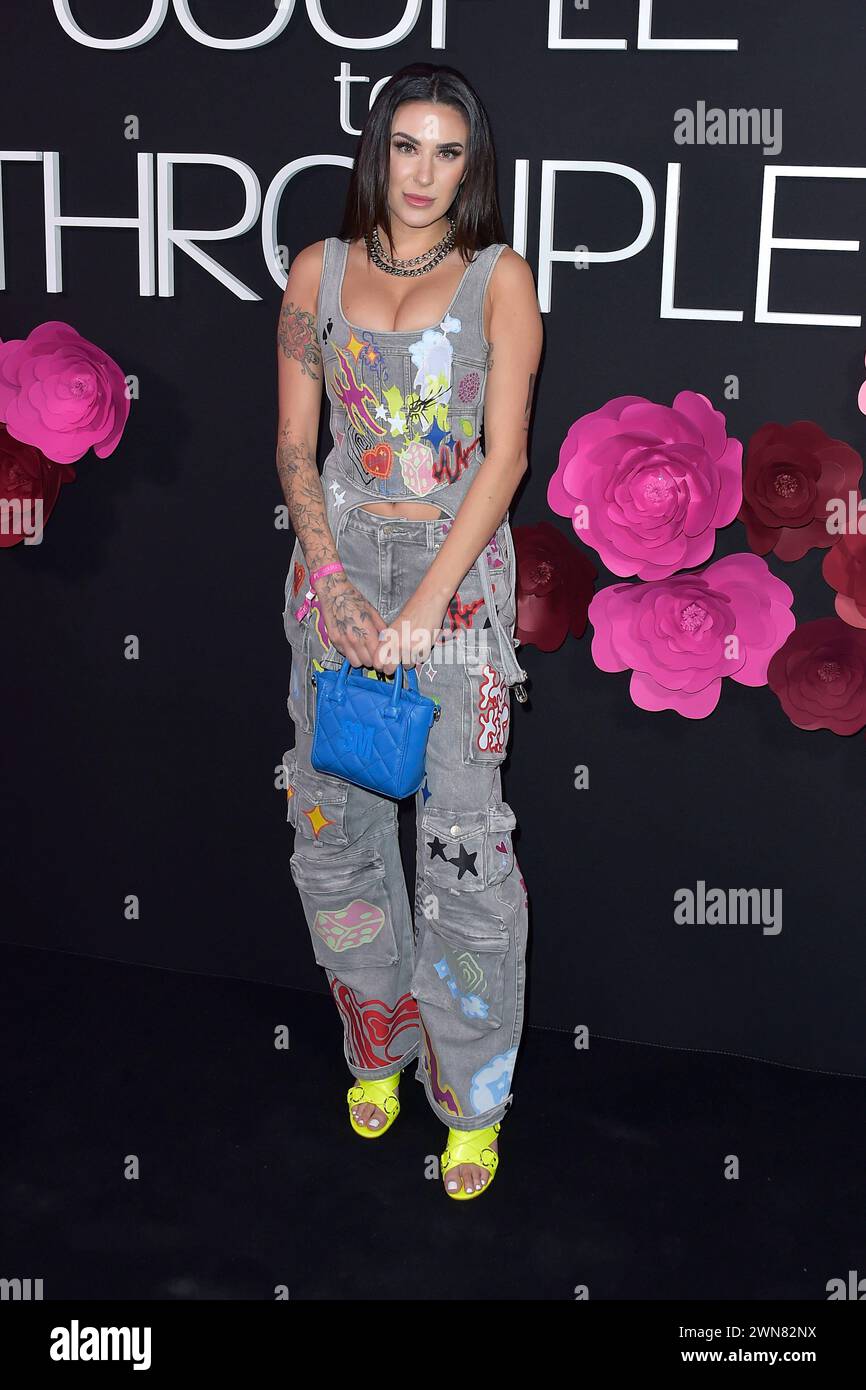 Rebecca Calb BEI der Party zum finale der ersten Staffel der Peacock ...