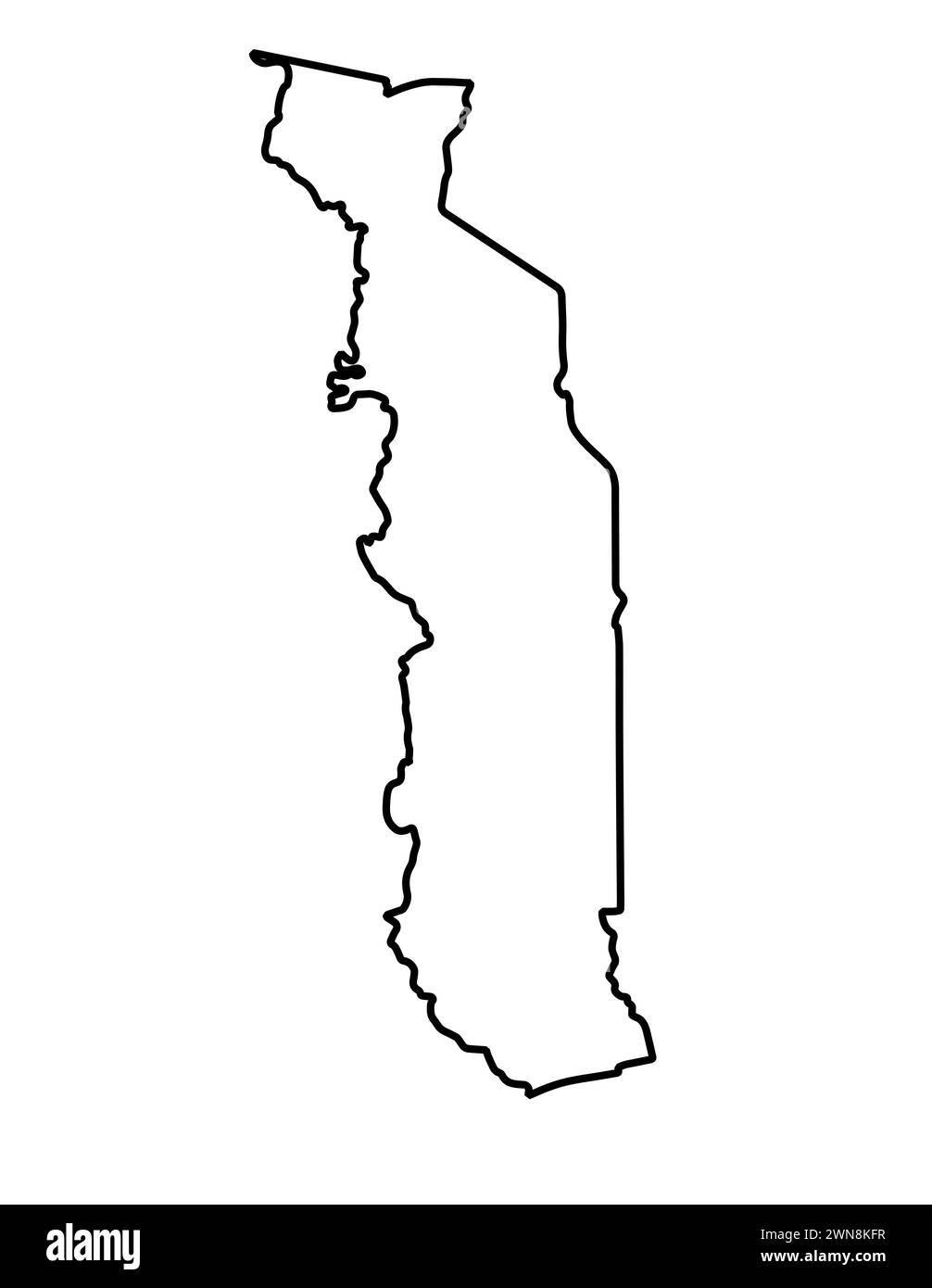 Carte du togo Banque d'images détourées - Alamy