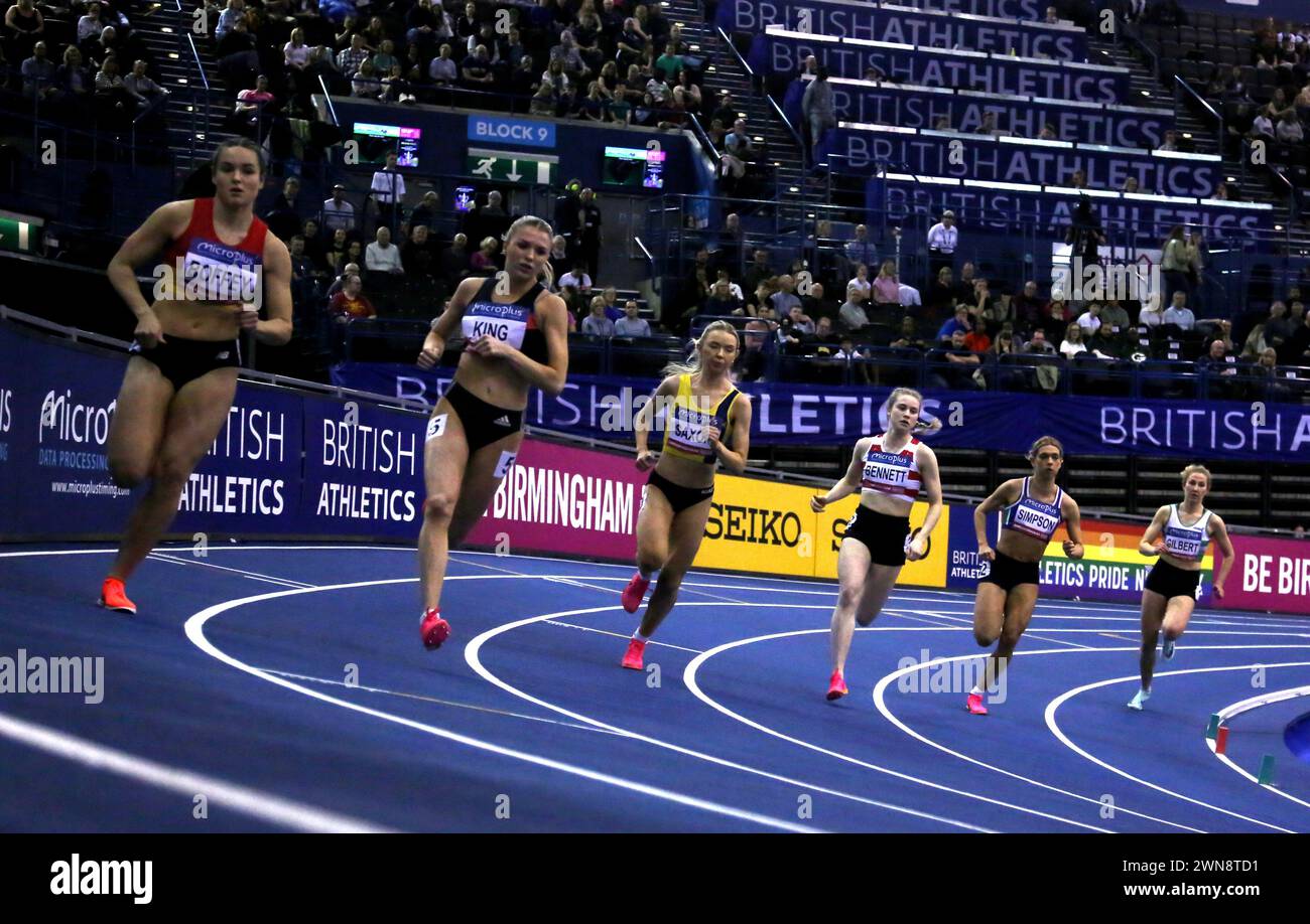 Birmingham, Angleterre 17 février 2024 Microplus UK Athletics ...