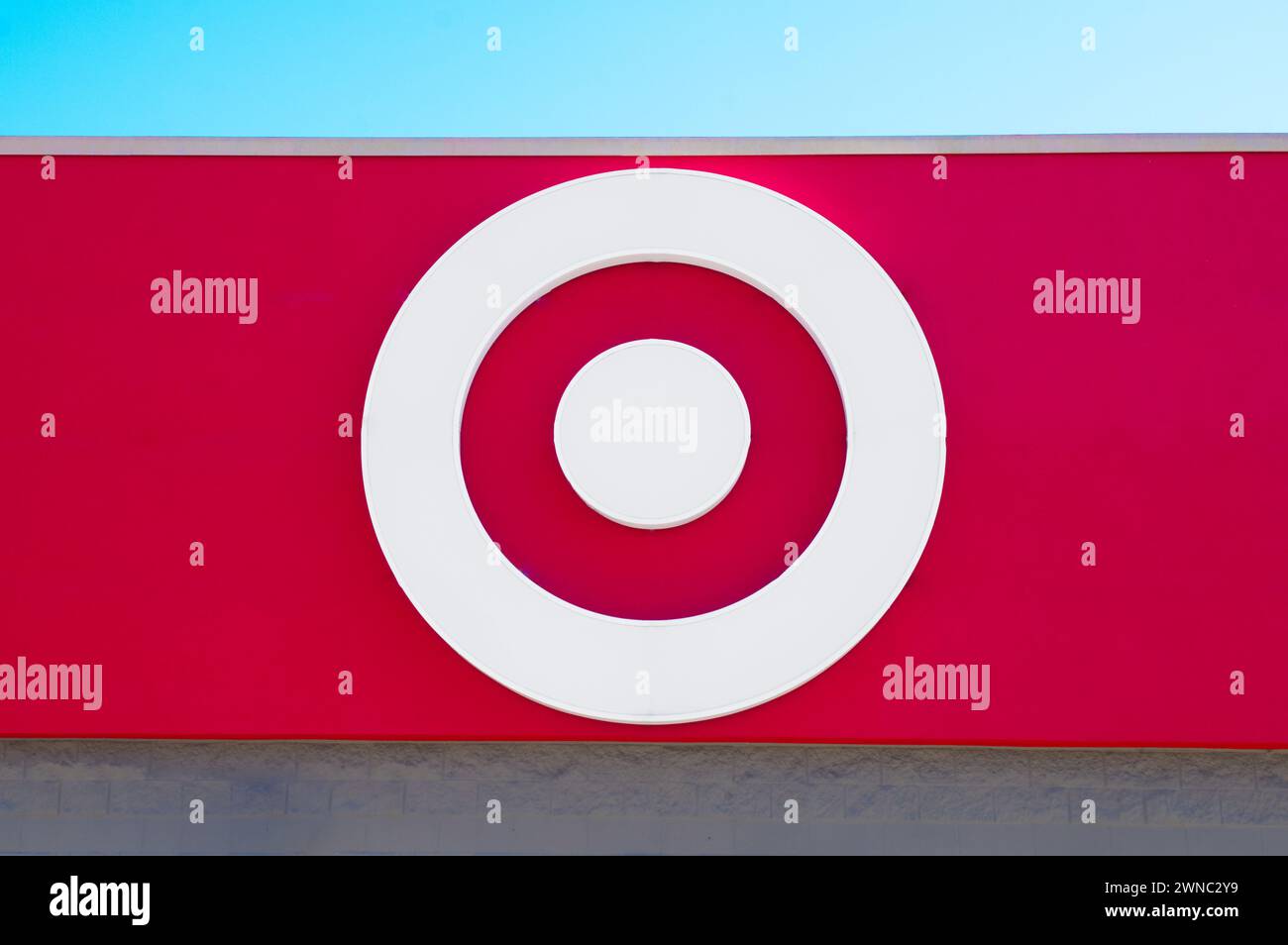 Ocala, Floride 2-27-2024 panneau de façade extérieur signalétique du ...