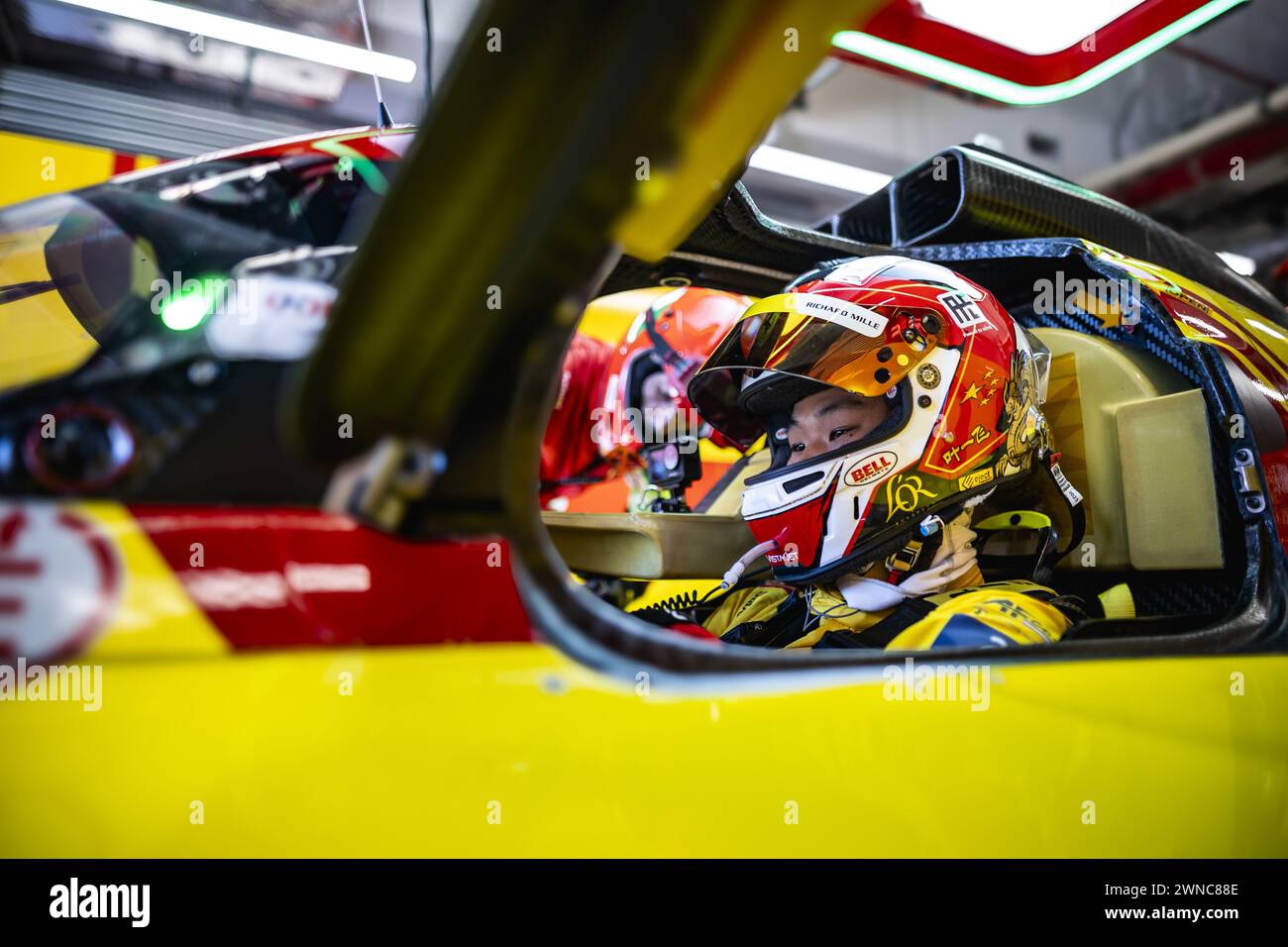 YE Yifei (CHN), AF Corse, Ferrari 499P, portrait lors du Qatar Airways ...