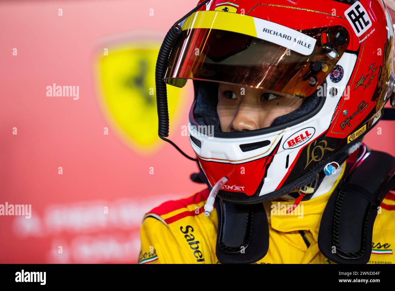 YE Yifei (CHN), AF Corse, Ferrari 499P, portrait lors du Qatar Airways ...
