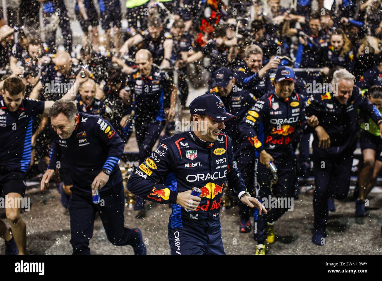 Bahreïn. 02 mars 2024. Red Bull Racing Celebrations VERSTAPPEN Max (Ned ...