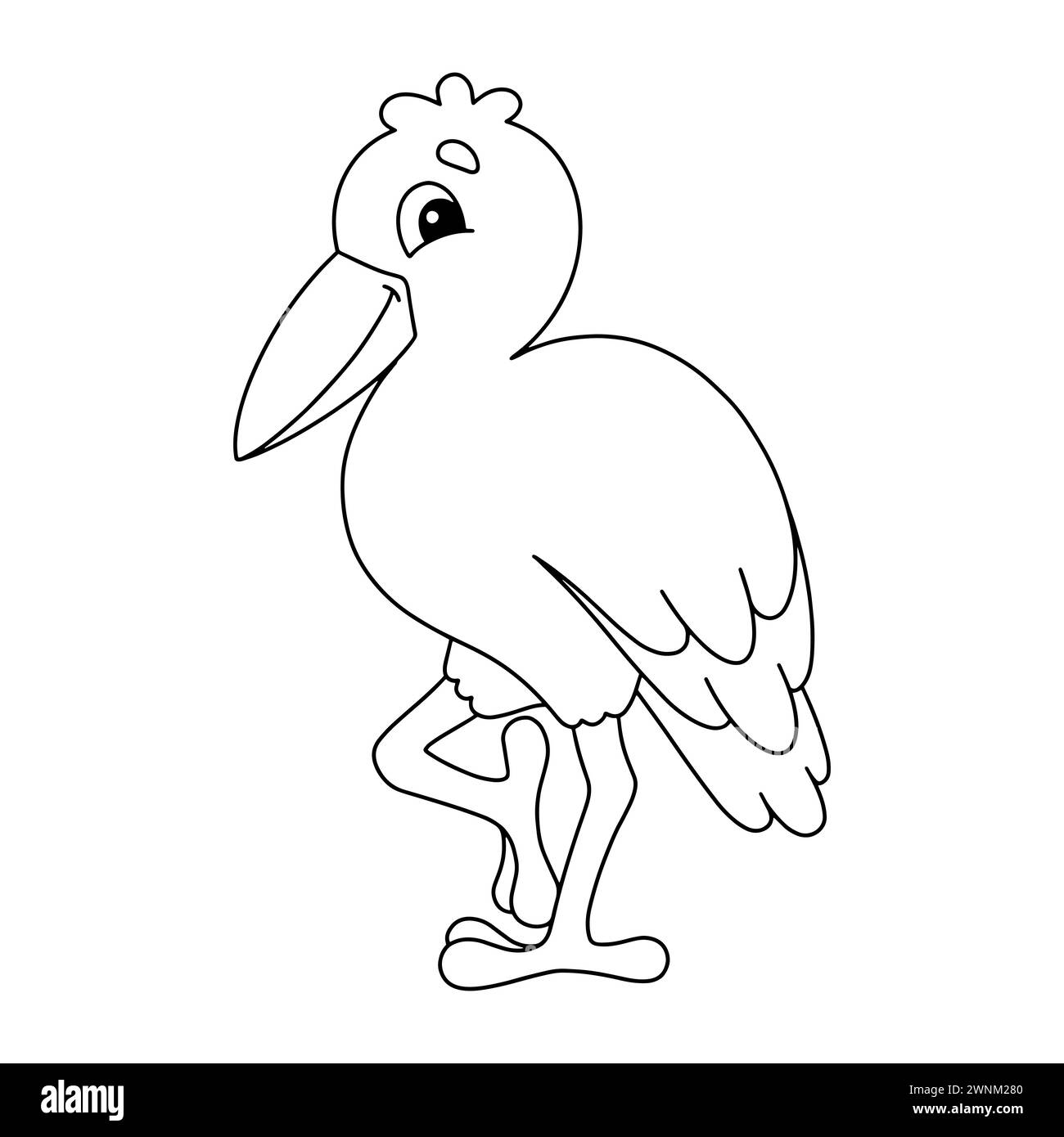 Coloriage Pour Les Enfants Timbre Numérique Personnage De Style