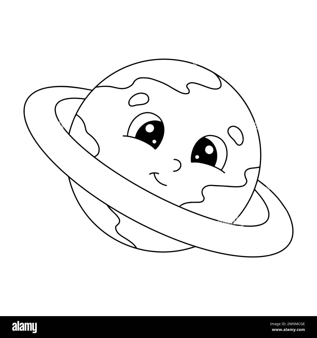 Coloriage Pour Les Enfants Timbre Numérique Personnage De Style
