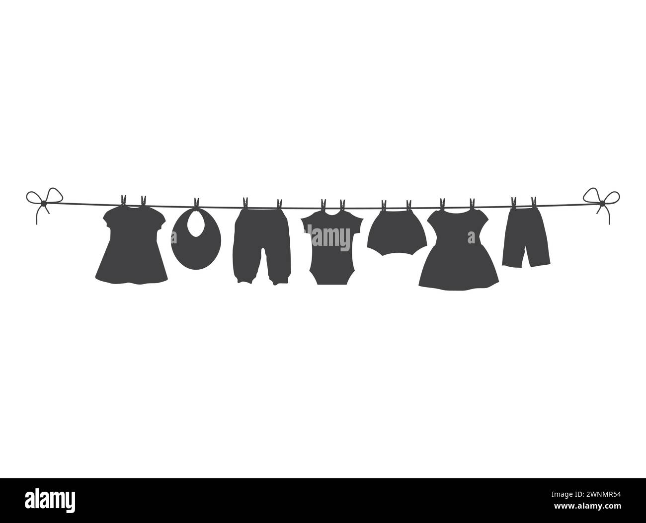 Corde à linge corde à linge Banque de photographies et d’images à haute ...