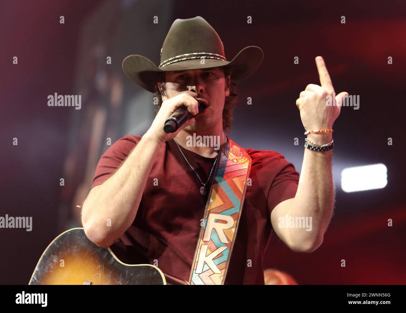 Countrysänger Randall King beim C2C 2024 à Berlin Auftritt beim Country ...